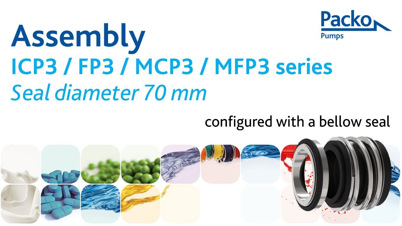 Assembly - Configured with a bellow seal: ICP3, FP3, MCP3 & MFP3 with a ...