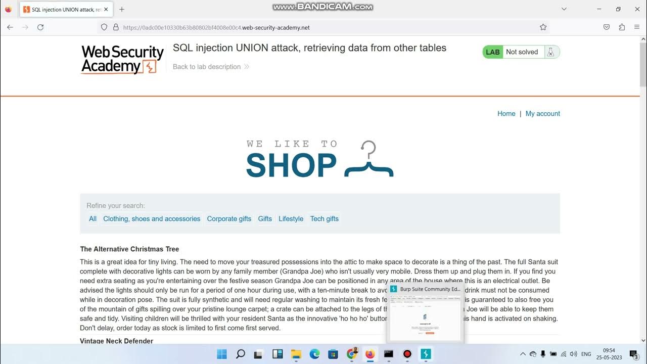 SQL Injection UNION Attack, retrieving data from other tables| hacker ...