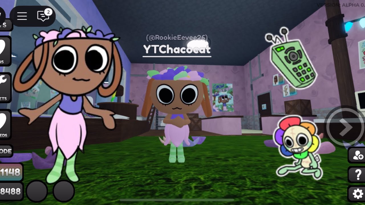 Dandy’s World - Playing as Bassie in Main hunt - YouTube