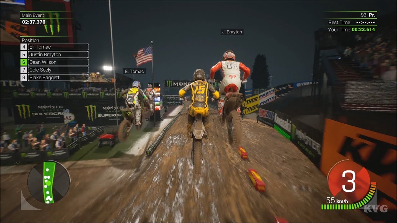 Monster Energy Supercross 2 - Wet Track Gameplay (PS4 HD) [1080p60FPS ...
