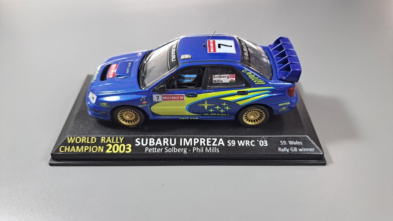 Subaru Impreza S9 wrc '03 2003 1/43 - YouTube