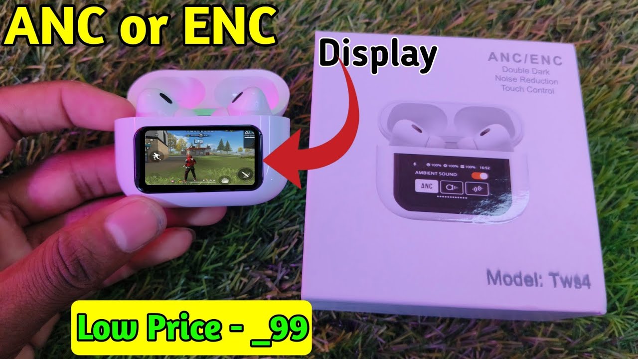 ANC And ENC Wireless Buds | Smart Tuch Screen Display Airbuds | AirPods ...