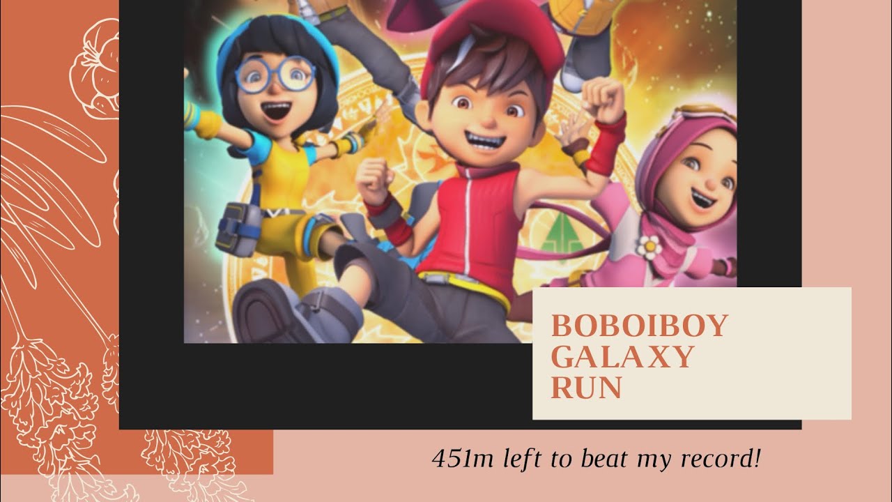 BOBOIBOY GALAXY RUN GAME! 451m left to beat my record! 🤪 - YouTube