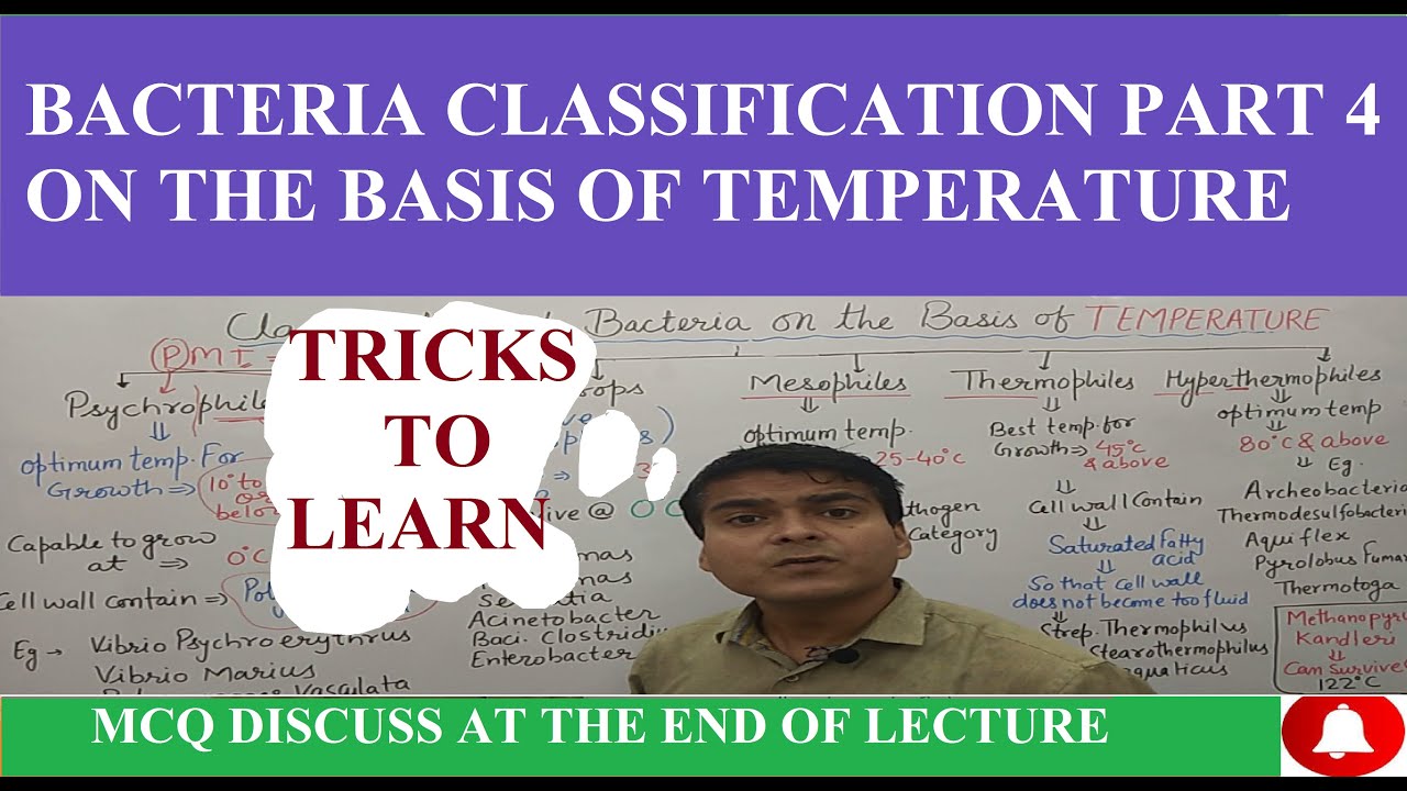 Bacteria Classification Tricks (Part -4)| Based on Temperature | CSIR ...