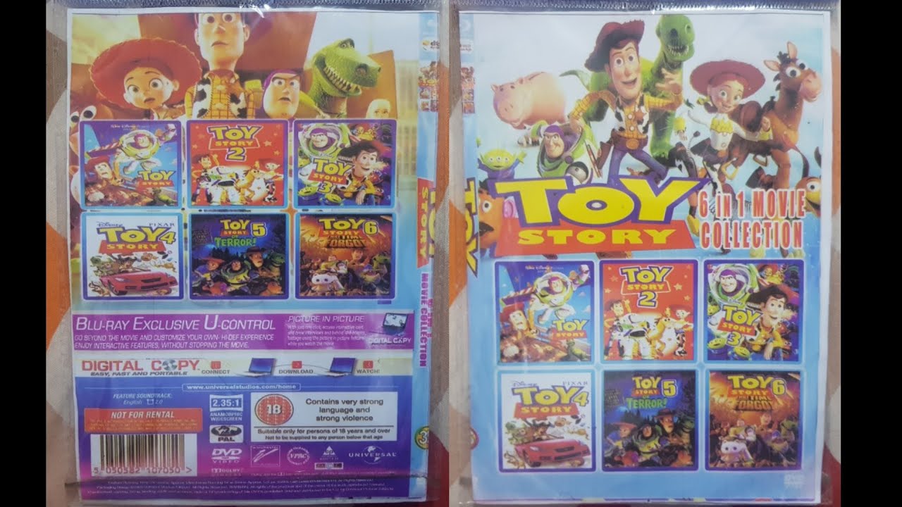 Toy Story 6 in 1 Movie Collection (3S) DVD Menu 2021 - YouTube