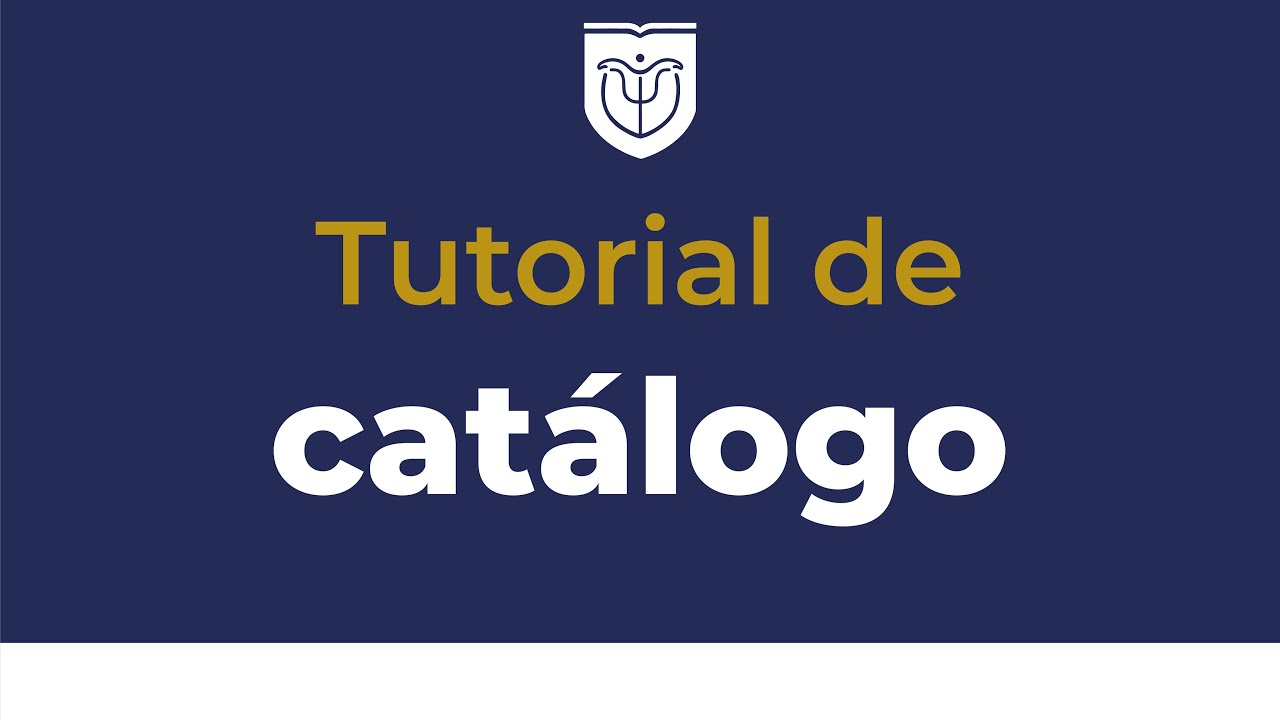 Video tutorial de catálogo - YouTube