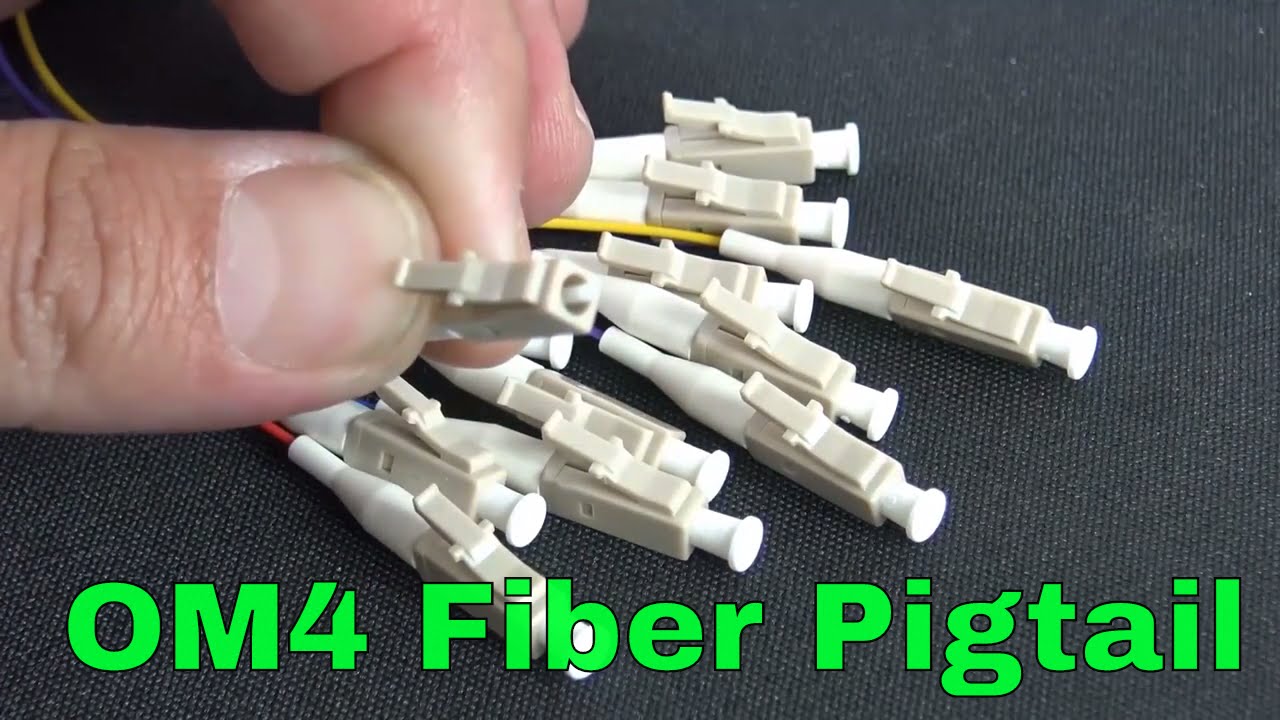 OM4 Fiber Optic Pigtail 12 strand with LC Connectors - YouTube