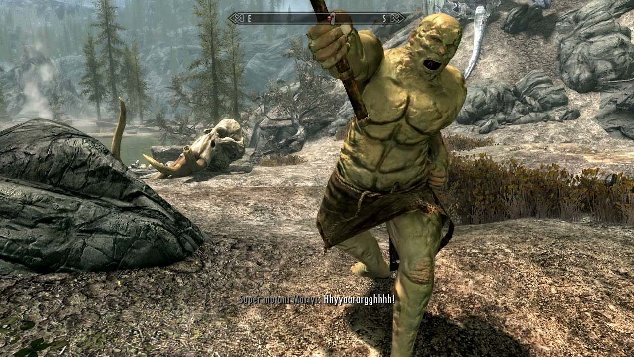 Skyrim SE MOD [WIP] Super mutant suicider - YouTube