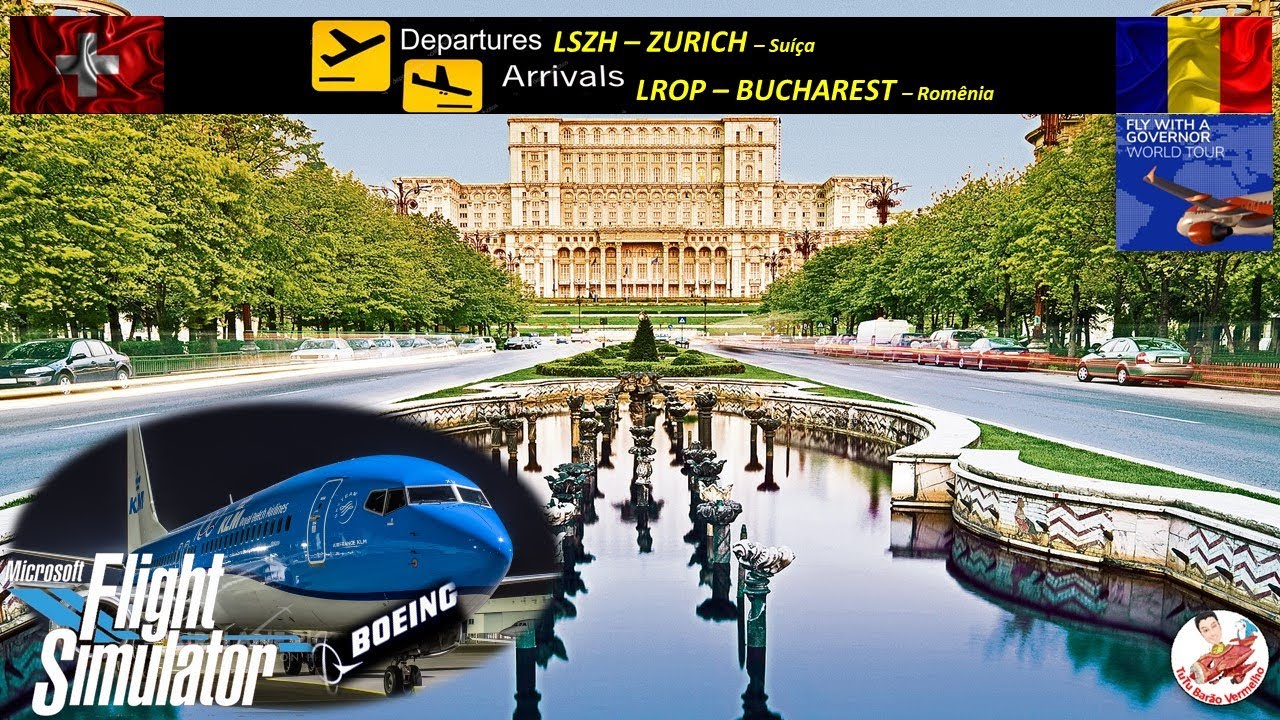 MSFS 2020 | KLM | EXECUTIVO | B738 | IFR | LSZH | LROP | WORLD TOUR ...