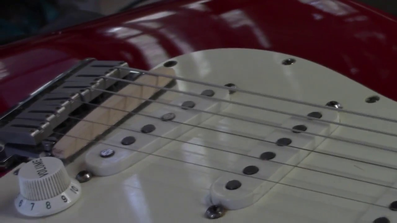 Stratocaster Fret Dress @StringTech Workstations - YouTube