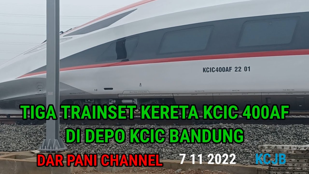 TIGA TRAINSET KCIC 400AF DUA EMU PENUMPANG SATU CIT DI DEPO KCIC - YouTube