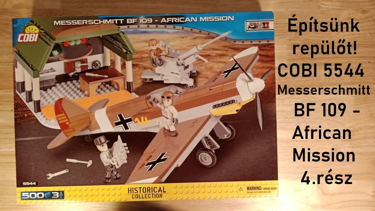 Építsünk repülőt! - COBI 5544 Messerschmitt BF 109 - African Mission 4 ...