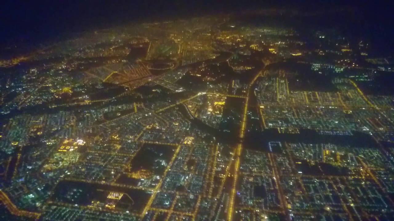 Dammam (Saudi Arabia) night view. By Air India AI 0914 Dammam to Delhi ...