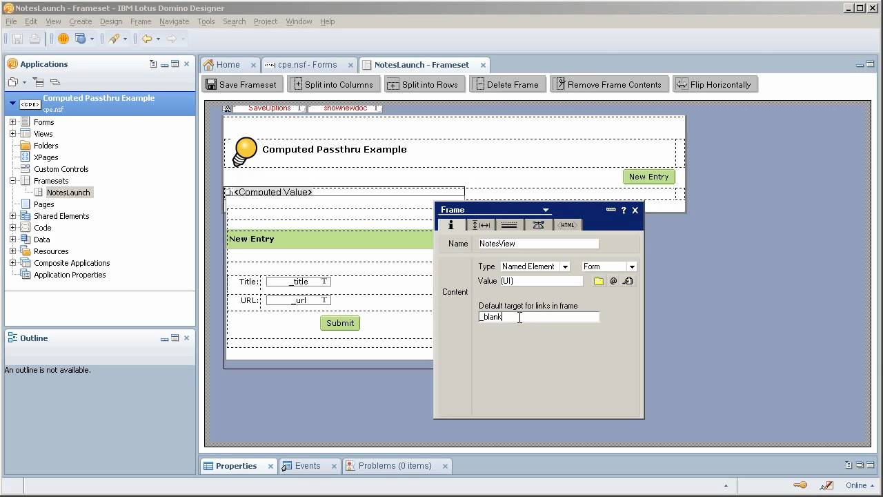 Using Computed Text & Pass-Thru HTML for UI Development in IBM Lotus ...