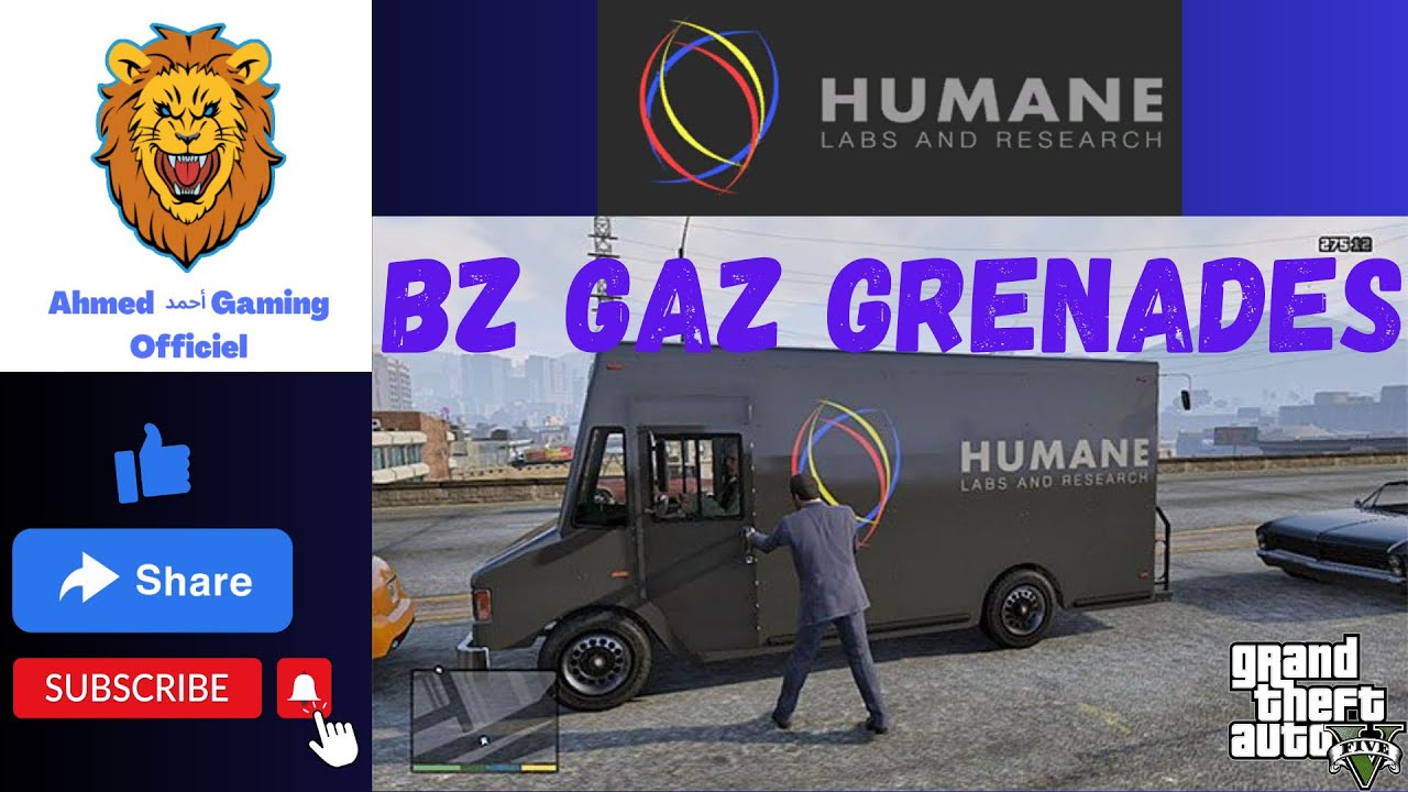 GTA 5 - BZ Gas Grenades / Grenades Gaz BZ - YouTube