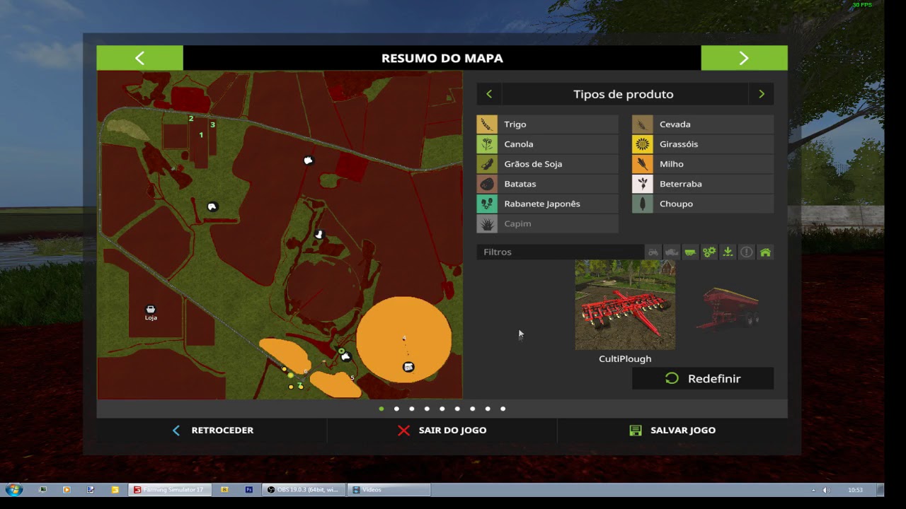 Modificando a cor das textura ground_diffuse e ground_normal no fs17 ...