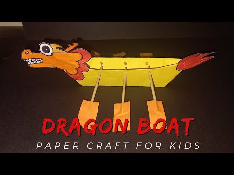 Dragon boat for kids| paper boat| easy paper craft ideas - YouTube