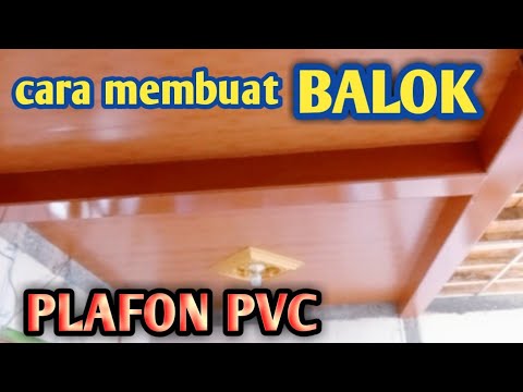 cara membuat balok plafon pvc - YouTube