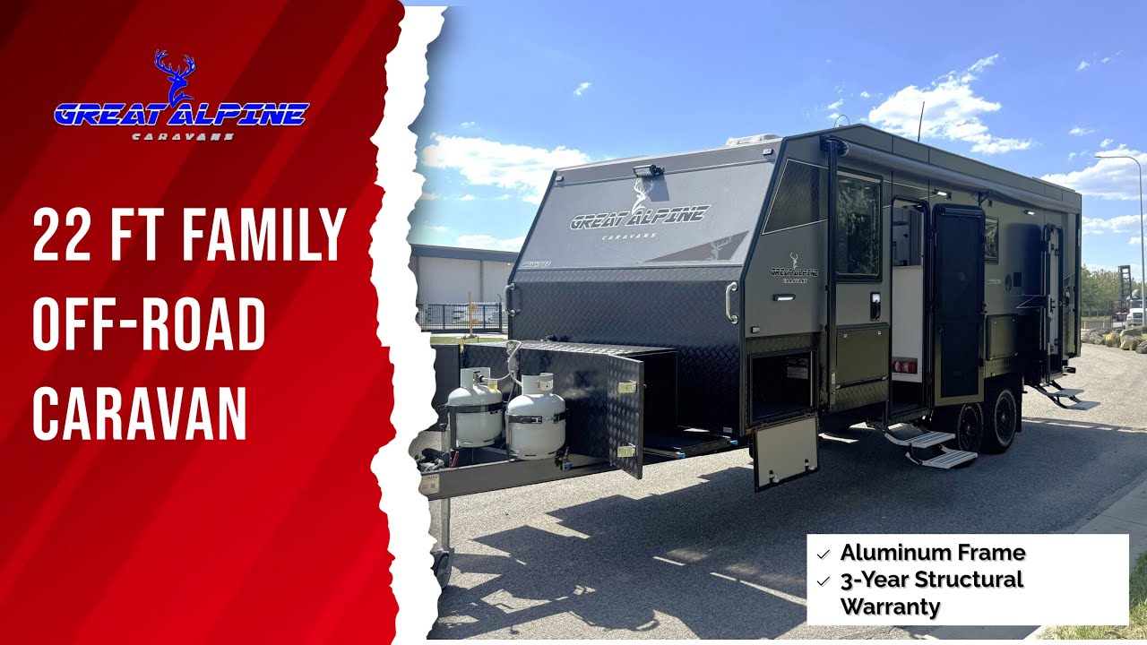 22 ft Family Off-road Caravan - YouTube
