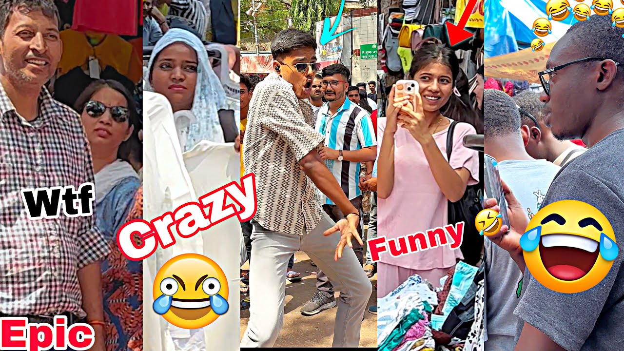 Crazy Dance In Crowd😅🤣SarojininagarMarket😘Dance In Road🤣Trending Reels Videos😝Funny prank dance😱 ...
