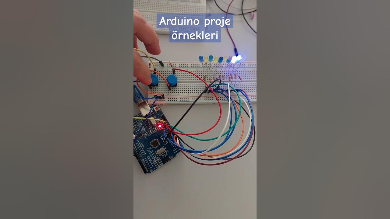 arduino proje örnekleri || buton ile ledlerin kontrolü @fenerbahce @GFBTV - YouTube