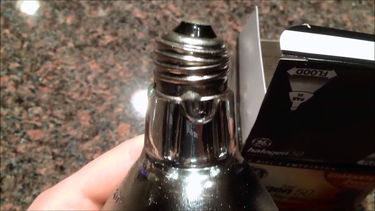 Unusually Defective Halogen Light Bulb - YouTube