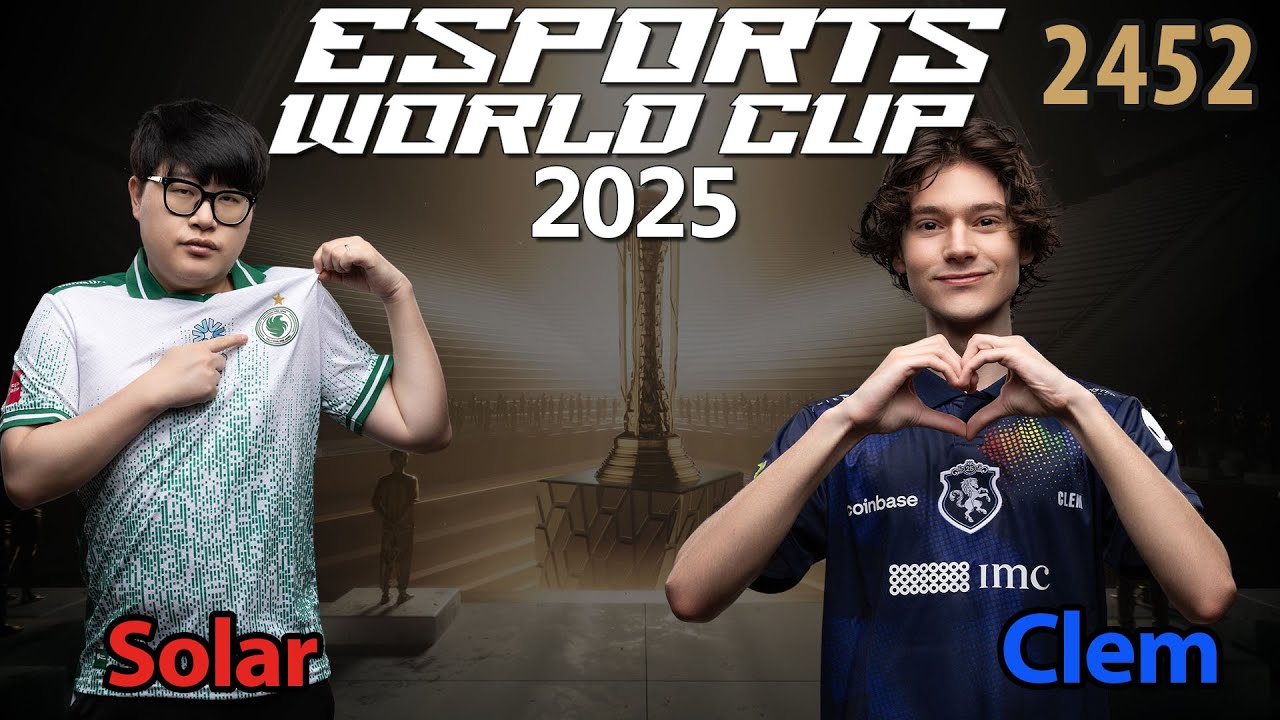 Weg zur Top 8 - 🇰🇷 Solar (Z) vs 🇫🇷 Clem (T) - Esports World Cup 2025 ...