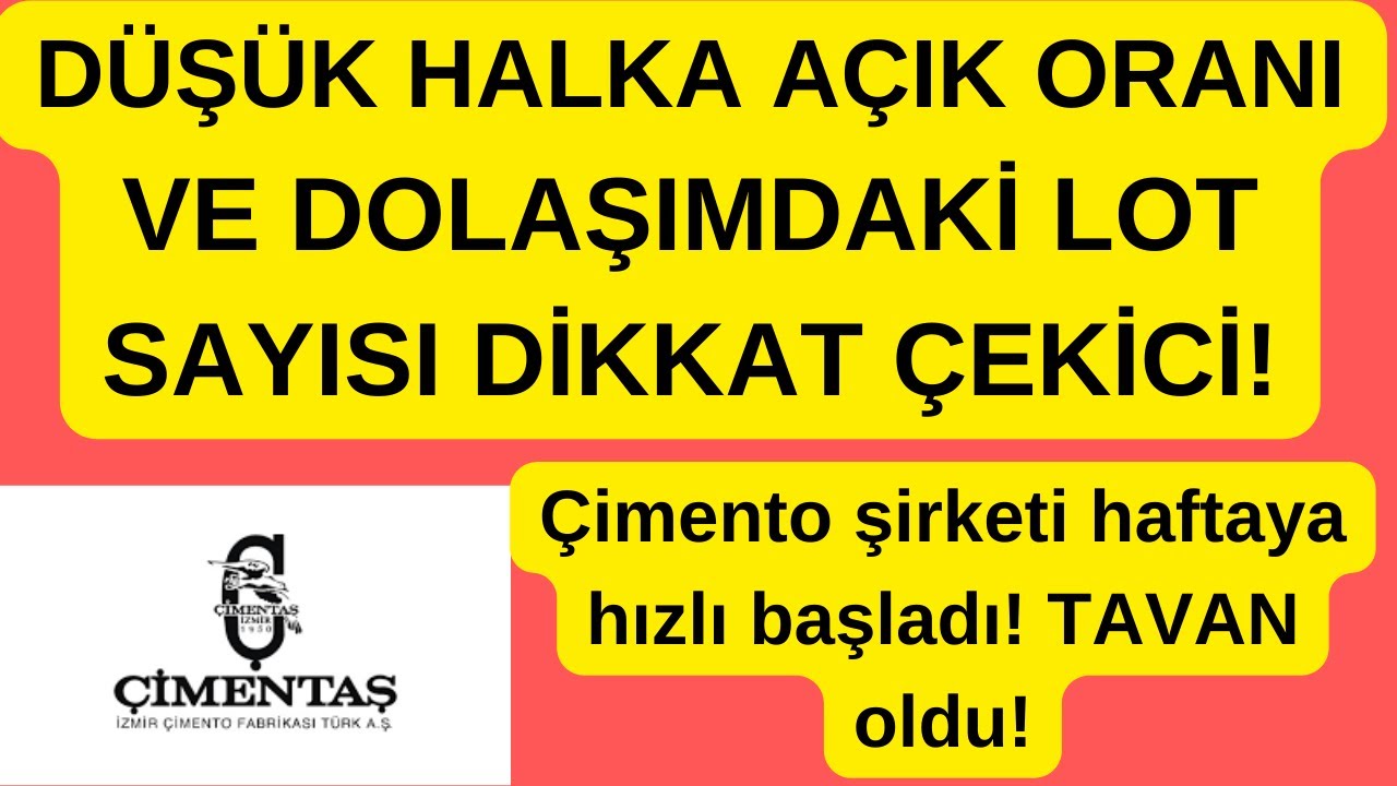 ÇİMENTAŞ İZMİR ÇİMENTO FABRİKASI (CMENT) ANALİZ #hisse #borsa - YouTube