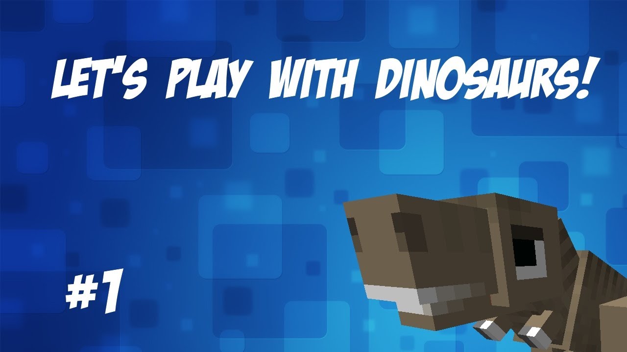 Minecraft Let's Play with Dinosaurs Part 1 - Dino Dna - YouTube