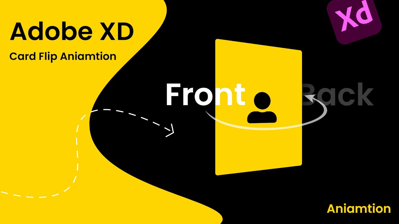 How to Auto-Animate Card Flipping Effect in Adobe XD | For Beginners ...