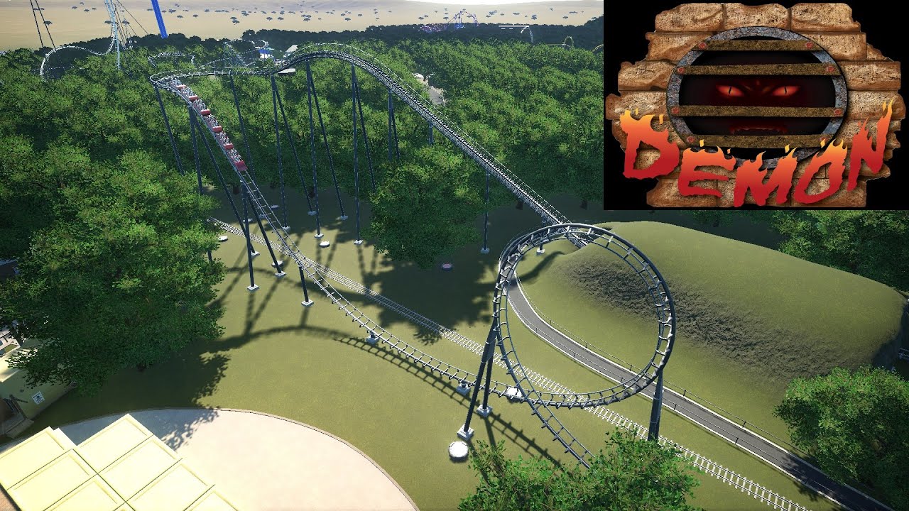 Demon (Six Flags) Recreation - YouTube