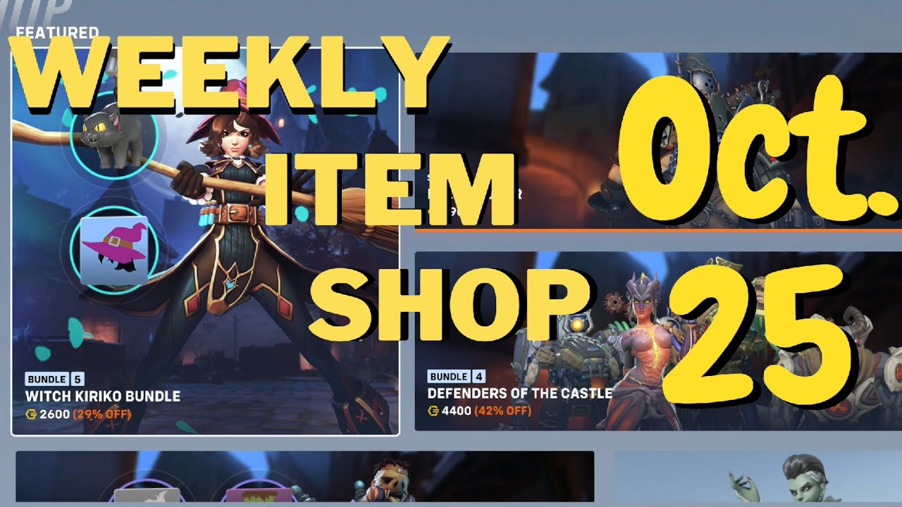 Overwatch 2 Weekly Item Shop ( October 25th ) - YouTube