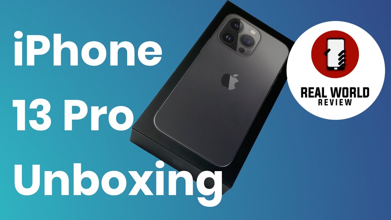 Apple iPhone 13 Pro Full Unboxing! (Real World Review) - YouTube