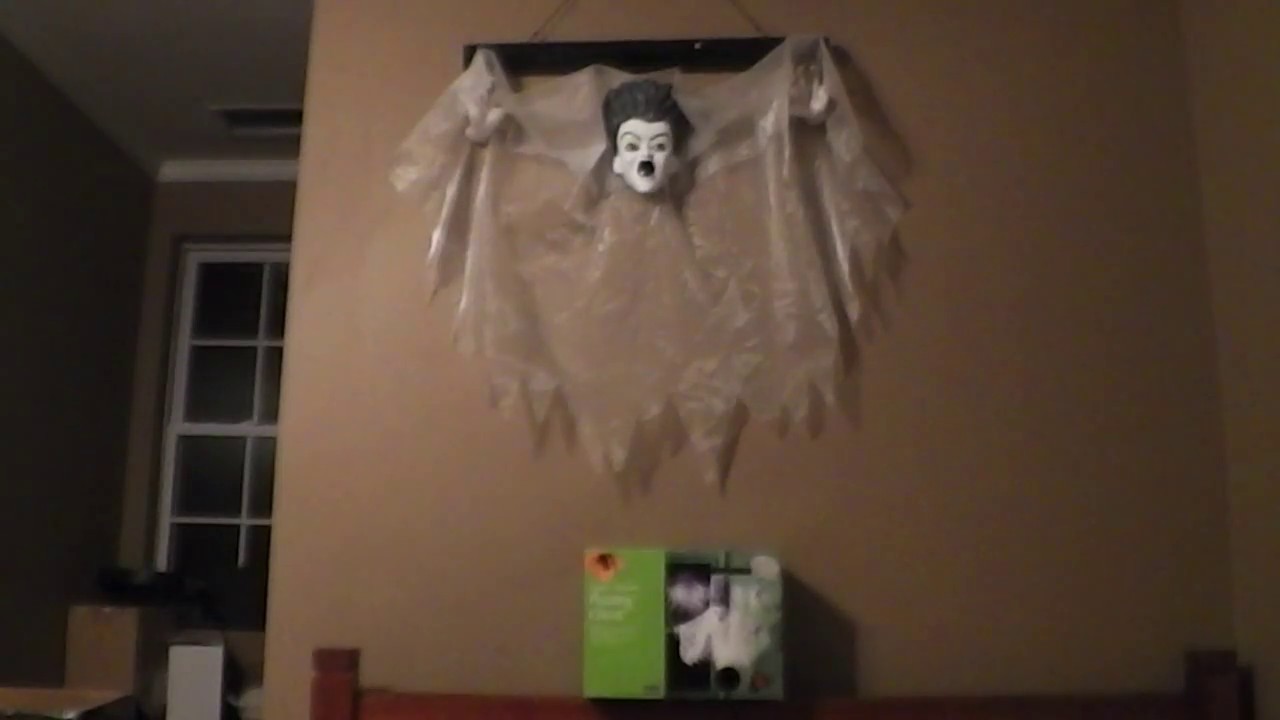 Gemmy Halloween Animated: Floating Female Ghost (2005 model) - YouTube