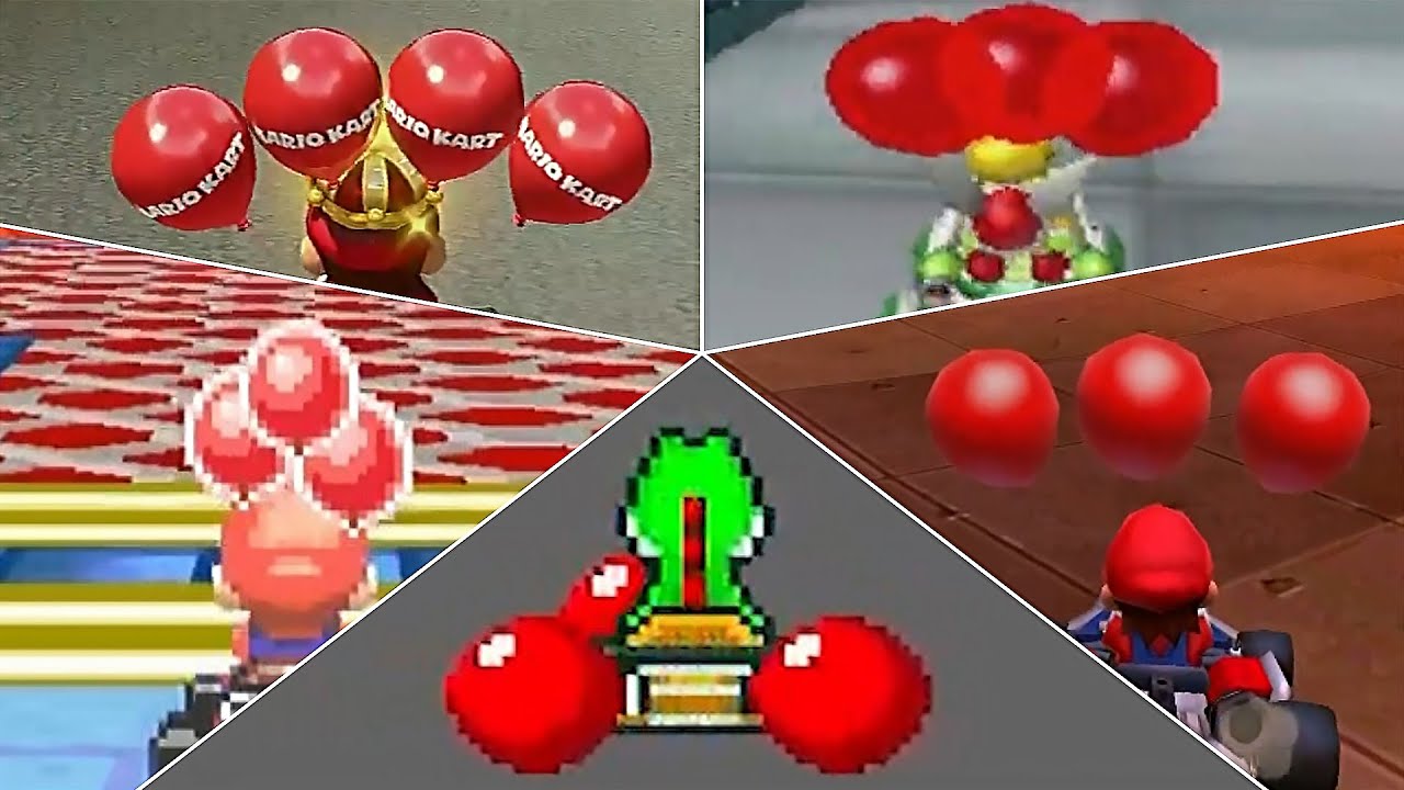 BALLOON BATTLE EVOLUTION in Mario Kart (1992 - 2019) - YouTube