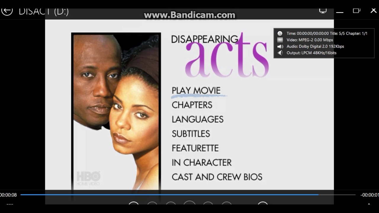 Opening to Disappearing Acts 2001 DVD - YouTube