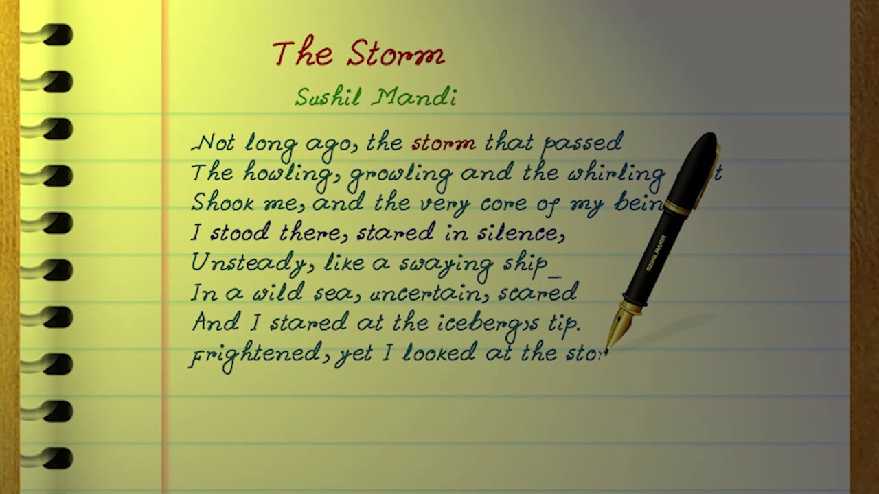 Poetry: The Storm - YouTube