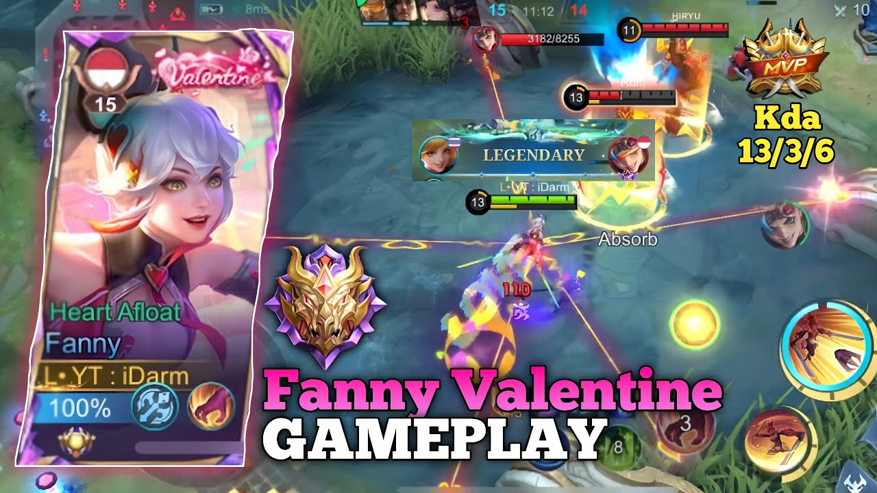 Fanny Valentine Solo Rank Gameplay In Mythical Glory - Mobile Legends ...