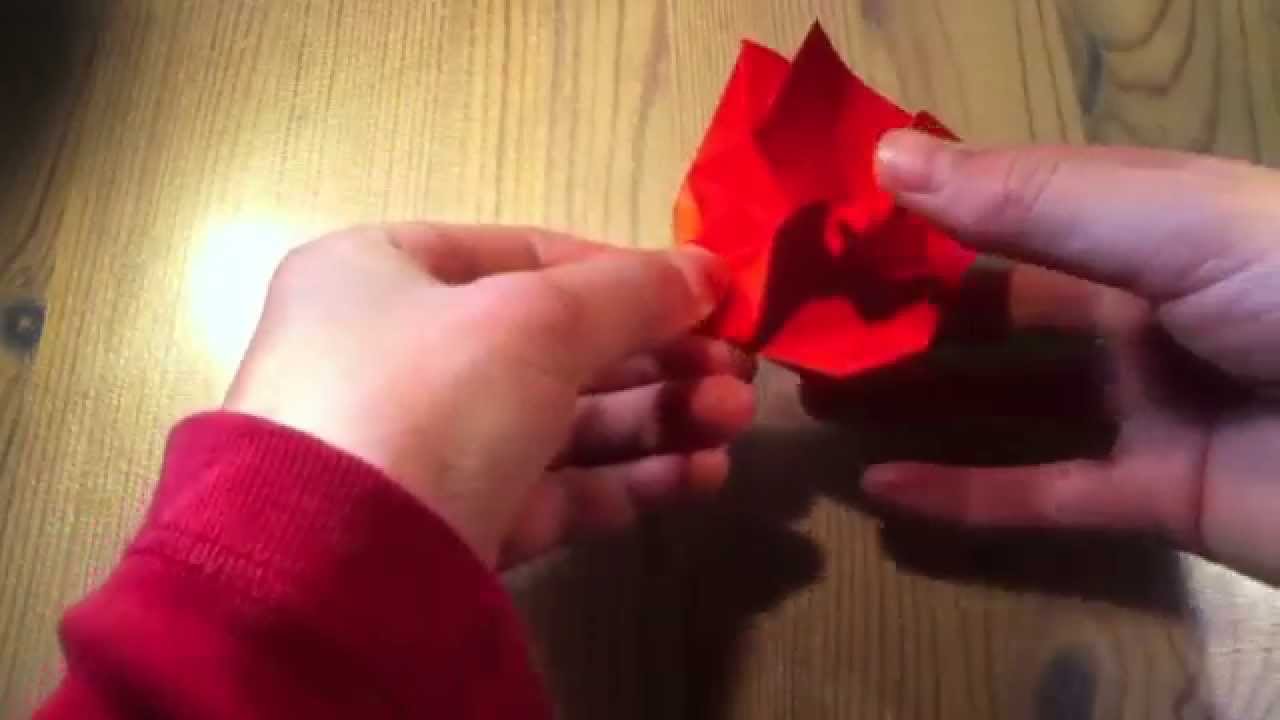 Making a DIY twisted Origami Omuta Rose (Mother's Day) Insructional ...
