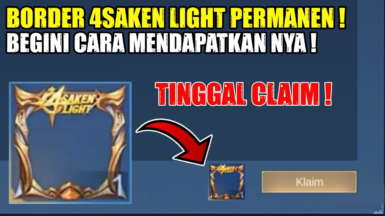 CARA MENDAPATKAN BORDER AVATAR FORSAKEN LIGHT GRATIS DAN PERMANEN ...