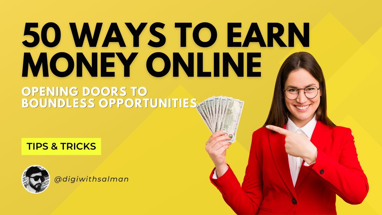 50 Ways to Earn Money Online From Anywhere! - YouTube
