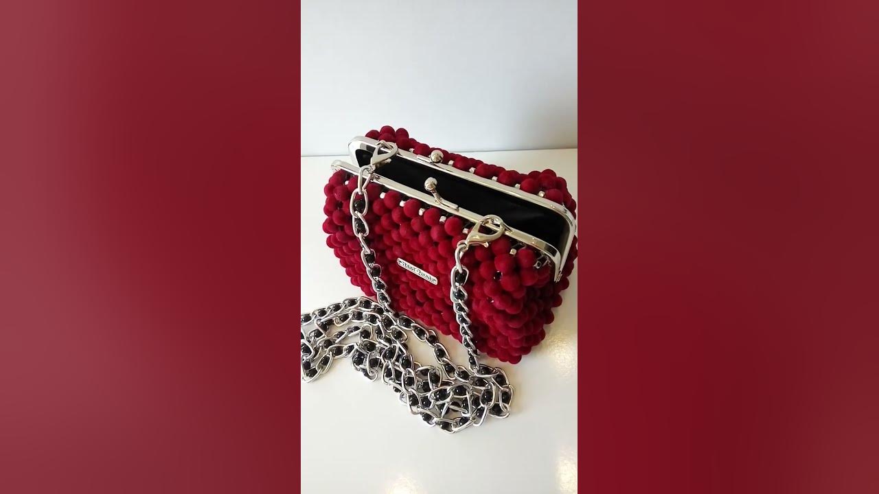 DIY-на фермуаре, бархатные бардовые бусины, подкладка черная, фурнитура ...