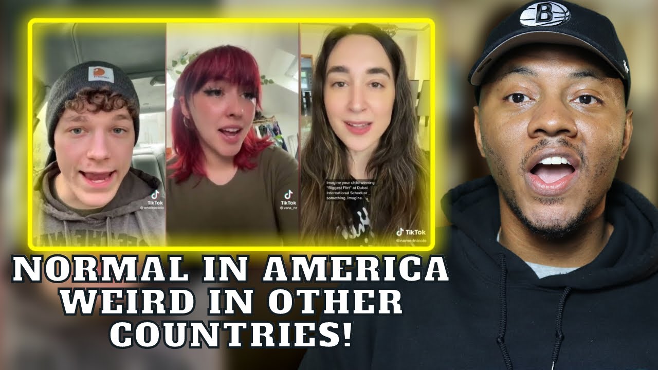 AMERICAN REACTS TO Things That Are Considered Normal In America But ...