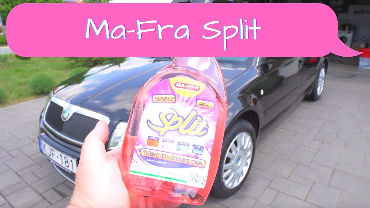Ma-Fra Split (multi purpose cleaner) test - YouTube