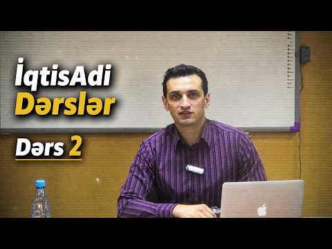 İqtisAdi Dərslər. Dərs 2 - \