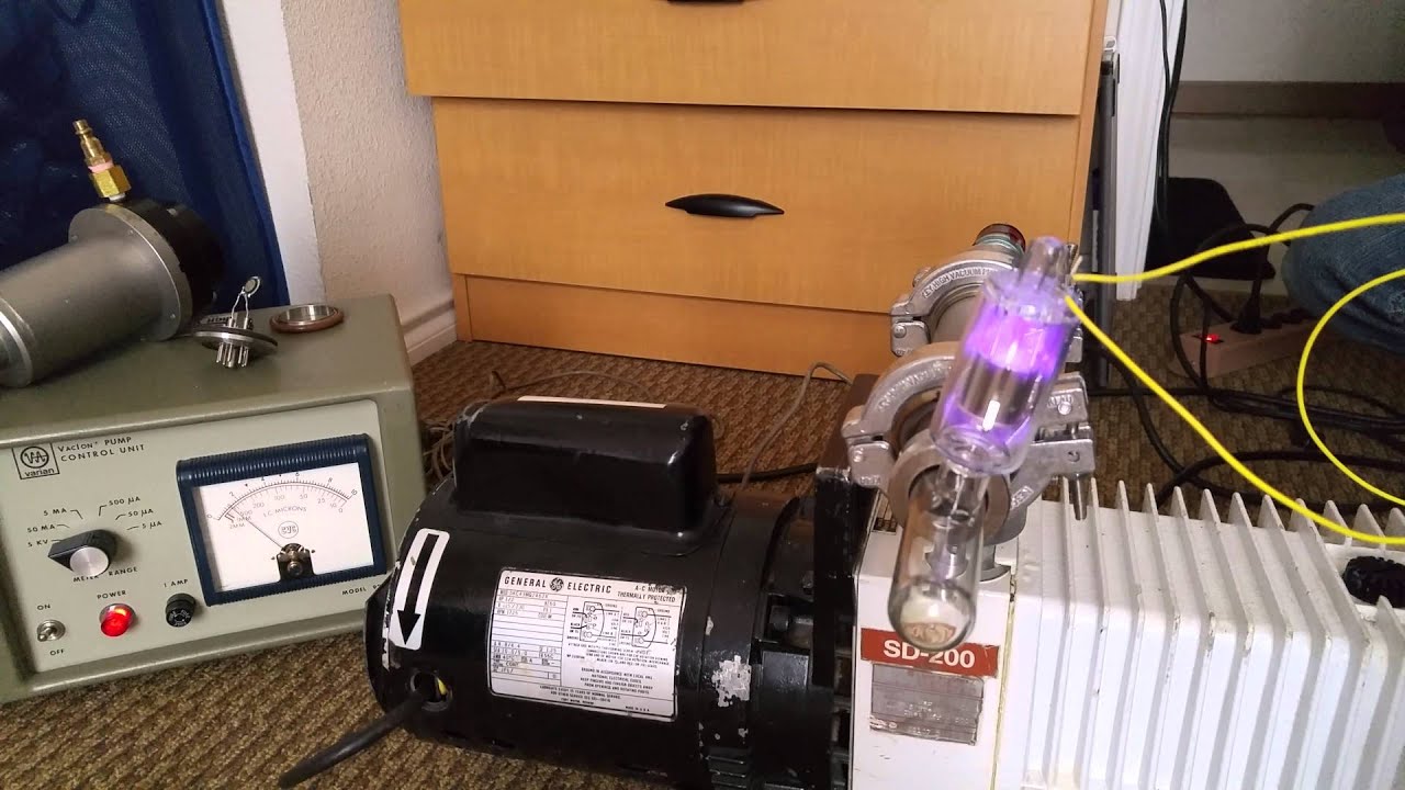 Vacuum chamber plasma - YouTube
