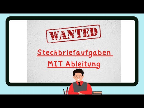 Steckbriefaufgaben MIT Ableitungen, Funktion finden, f(x) gesucht, Kurvendiskussion (Erklärvideo)