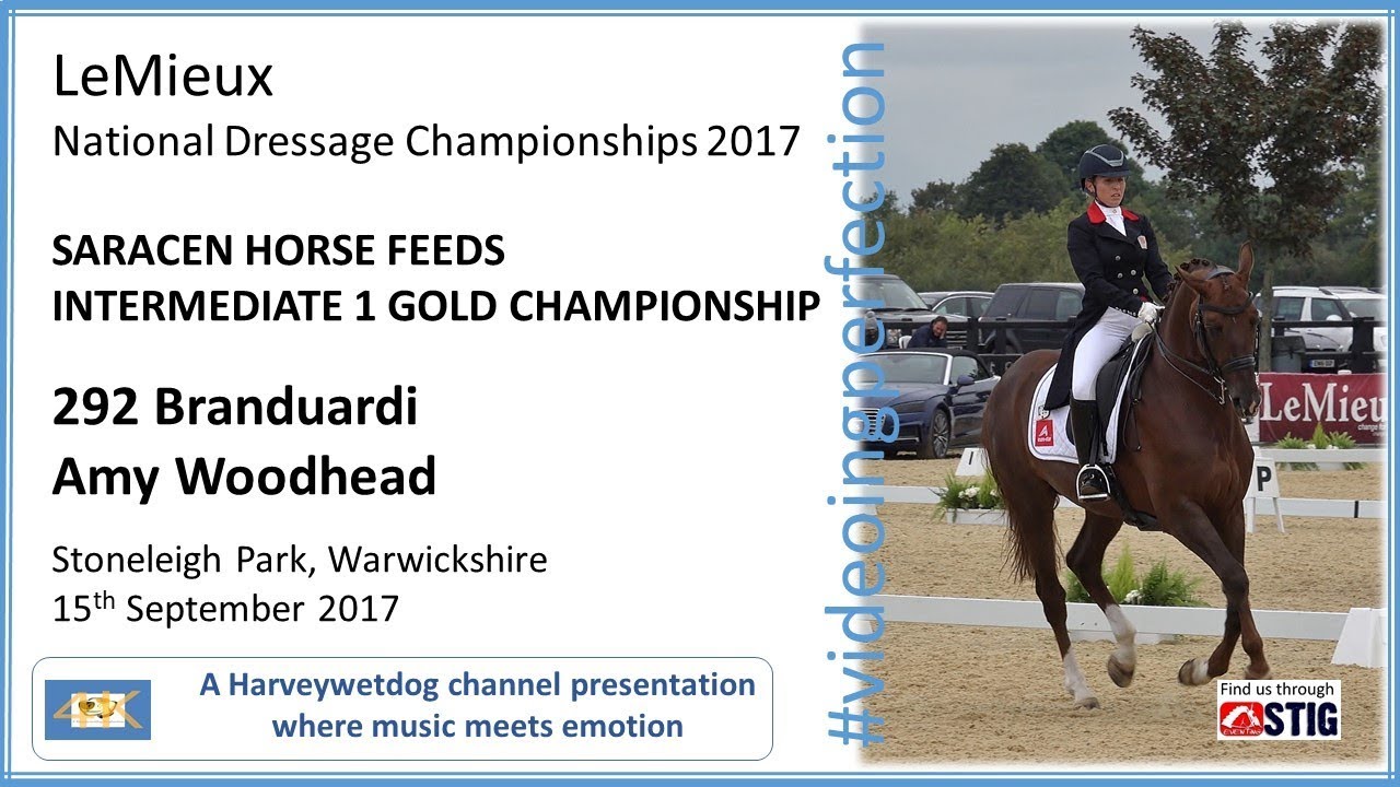 LeMieux National Dressage Championships: Amy Woodhead Branduardi - YouTube
