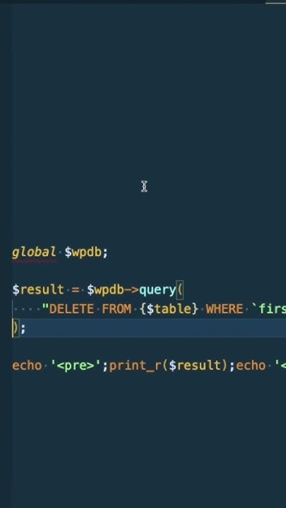 Execute Complex Sql Queries For Custom Table In Wordpress Using Wpdb Method Shorts Buntywp
