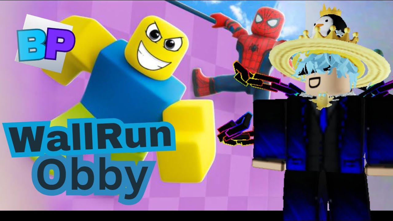 Playing Wallrun Obby in Roblox - YouTube